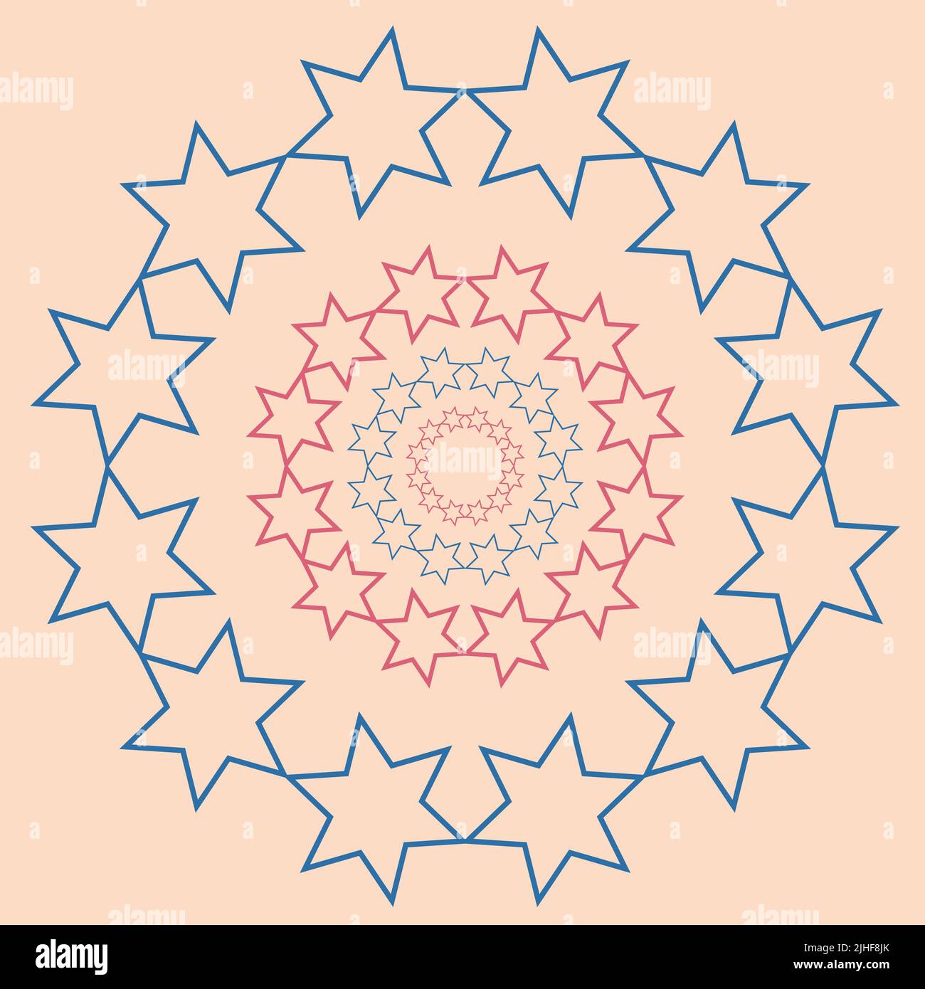 star mandala symbol icon vector illustration for design effect opt art ...