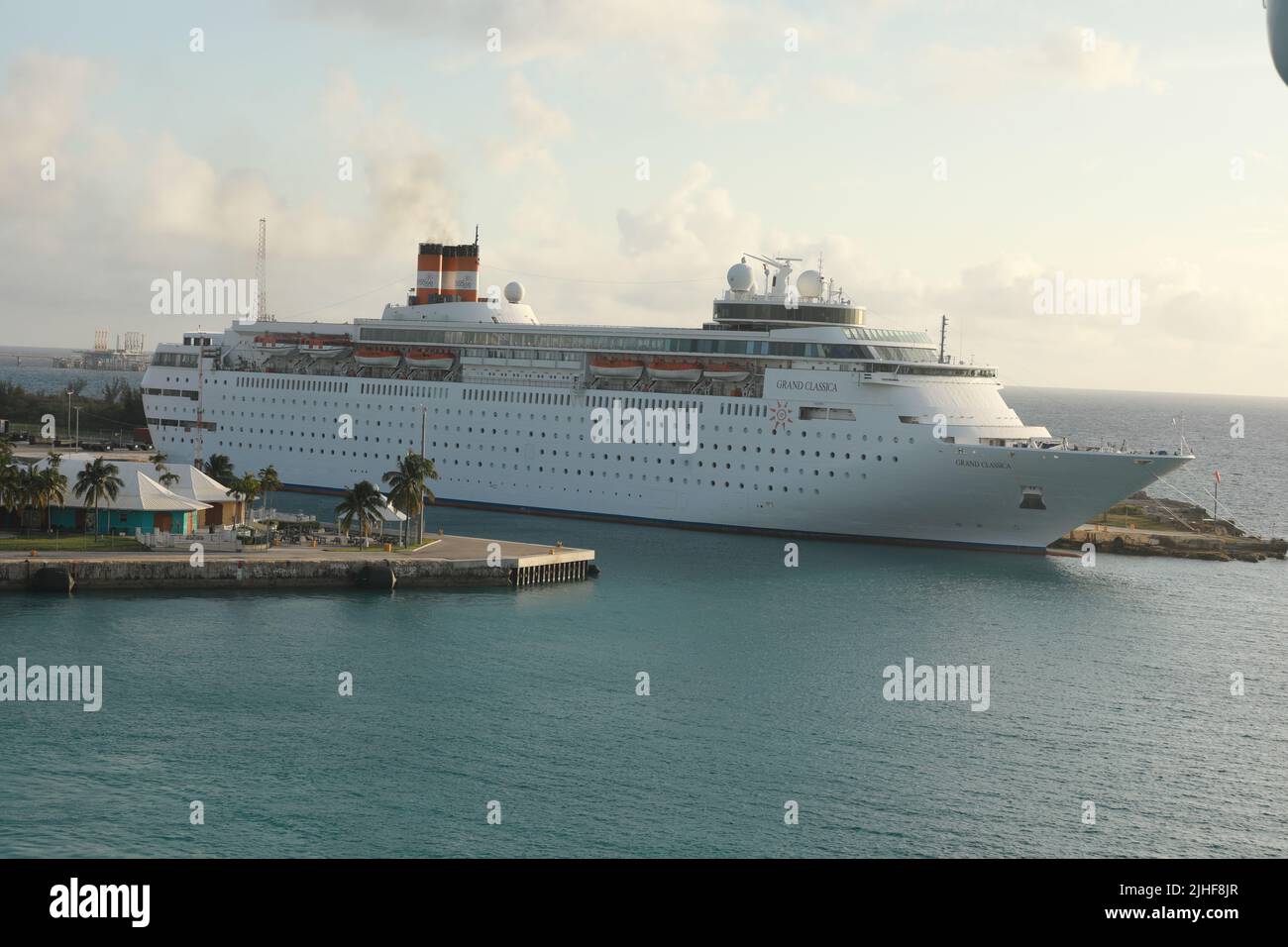 Costa Grand Classica cruise ship docked at Seaspan shipyards Stock ...