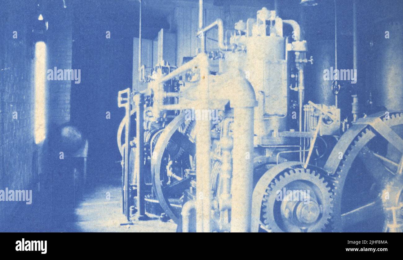 Manana Island -- Maine. Remington Oil Engine Fog Signal Installation ...