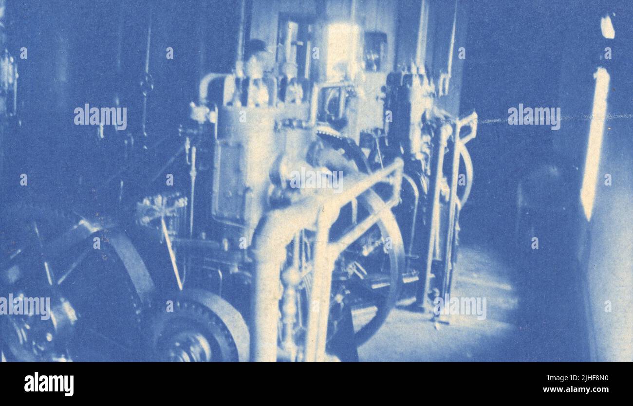 Manana Island -- Maine. Remington Oil Engine Fog Signal Installation ...