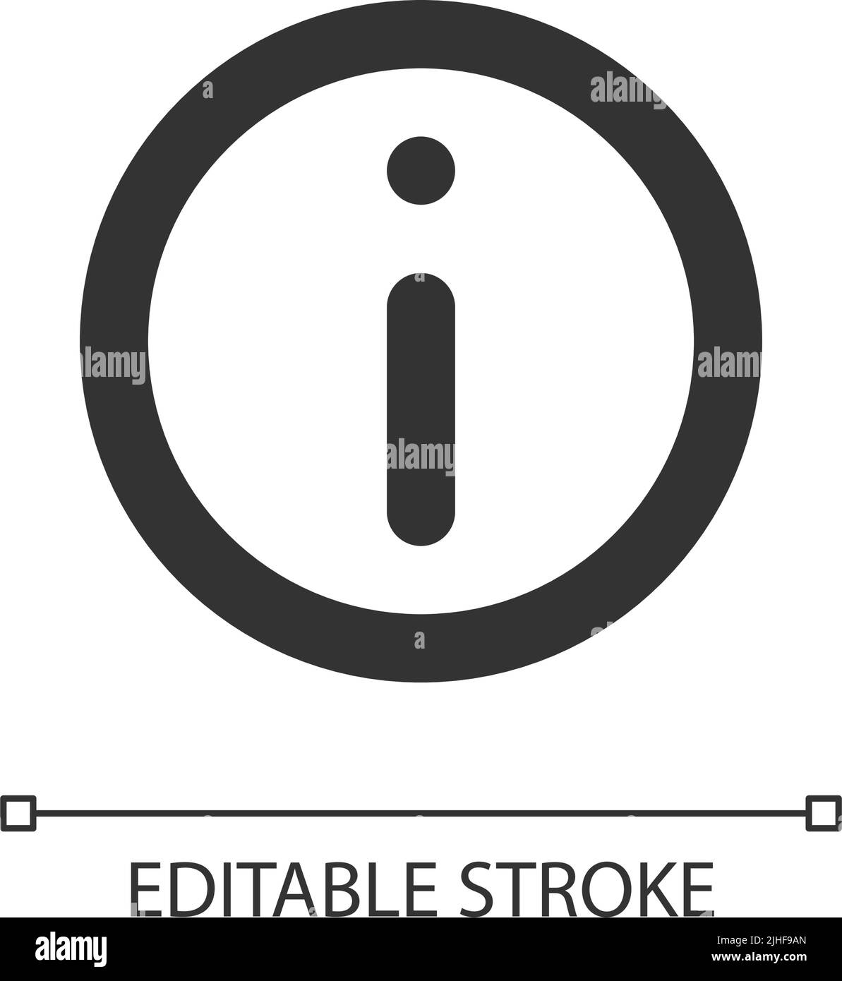 Info pixel perfect linear ui icon Stock Vector Image & Art - Alamy