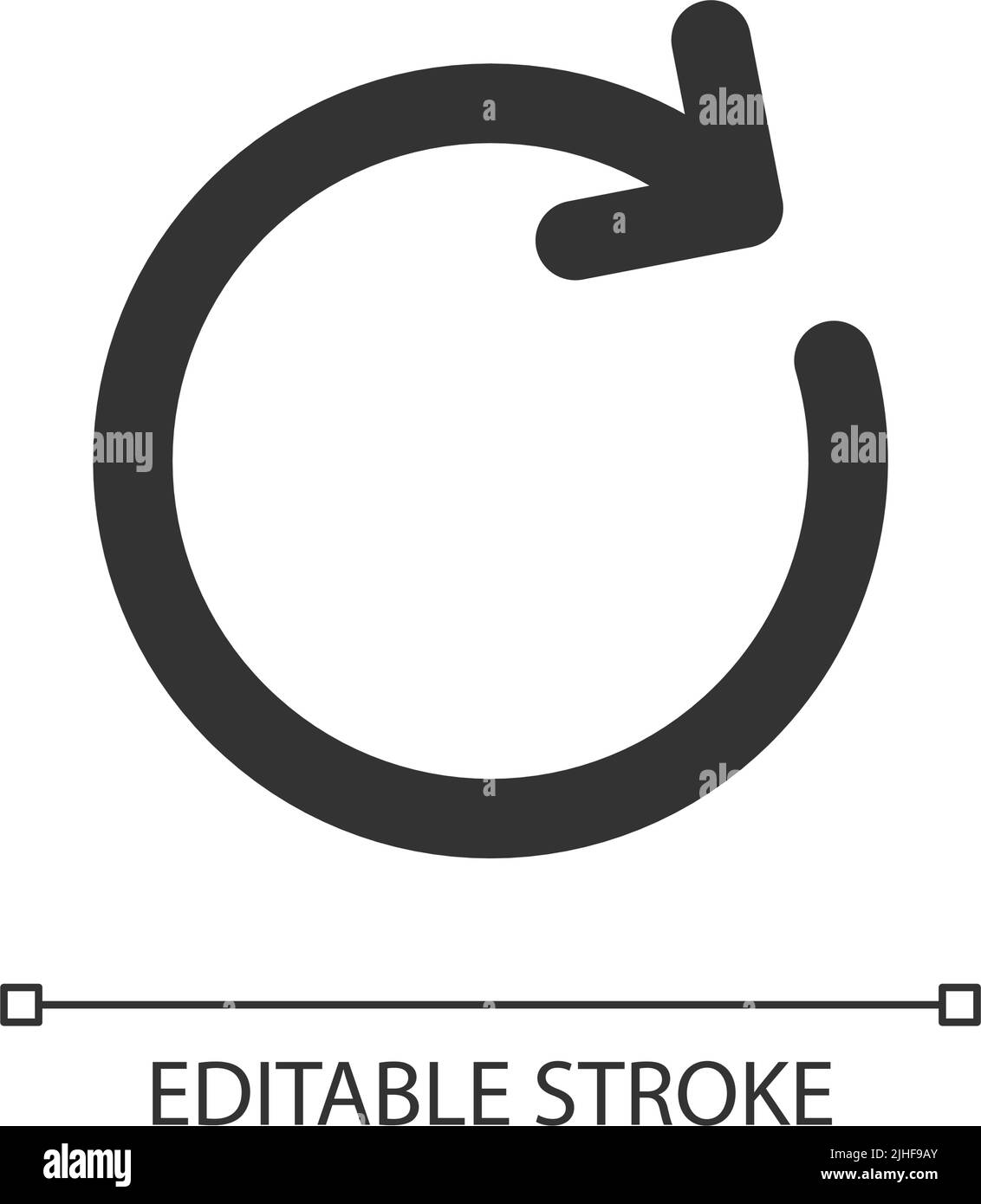 Repeat pixel perfect linear ui icon Stock Vector Image & Art - Alamy