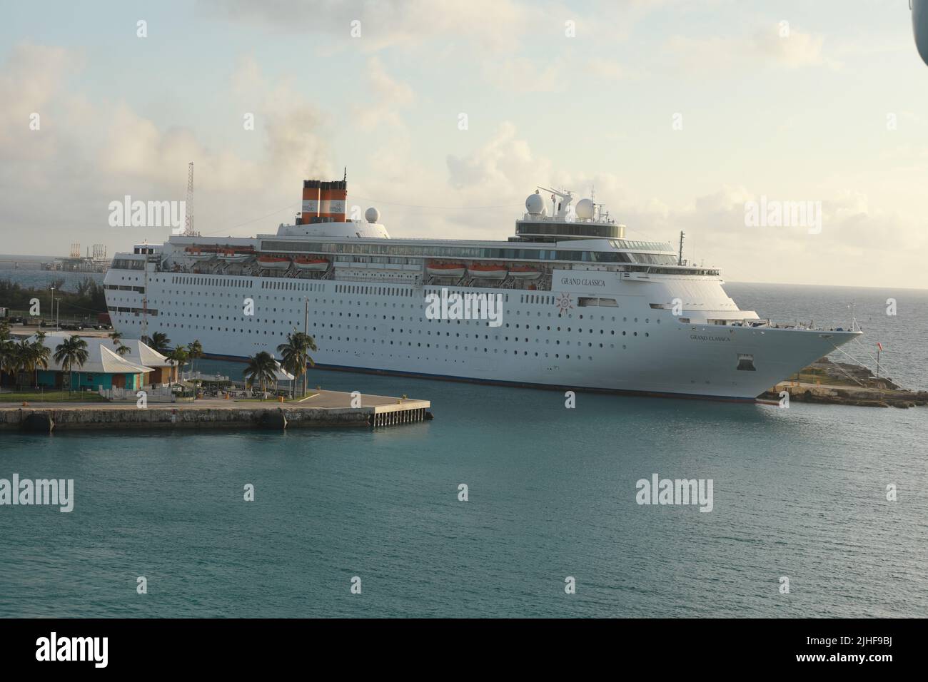 Costa Grand Classica cruise ship docked at Seaspan shipyards Stock ...