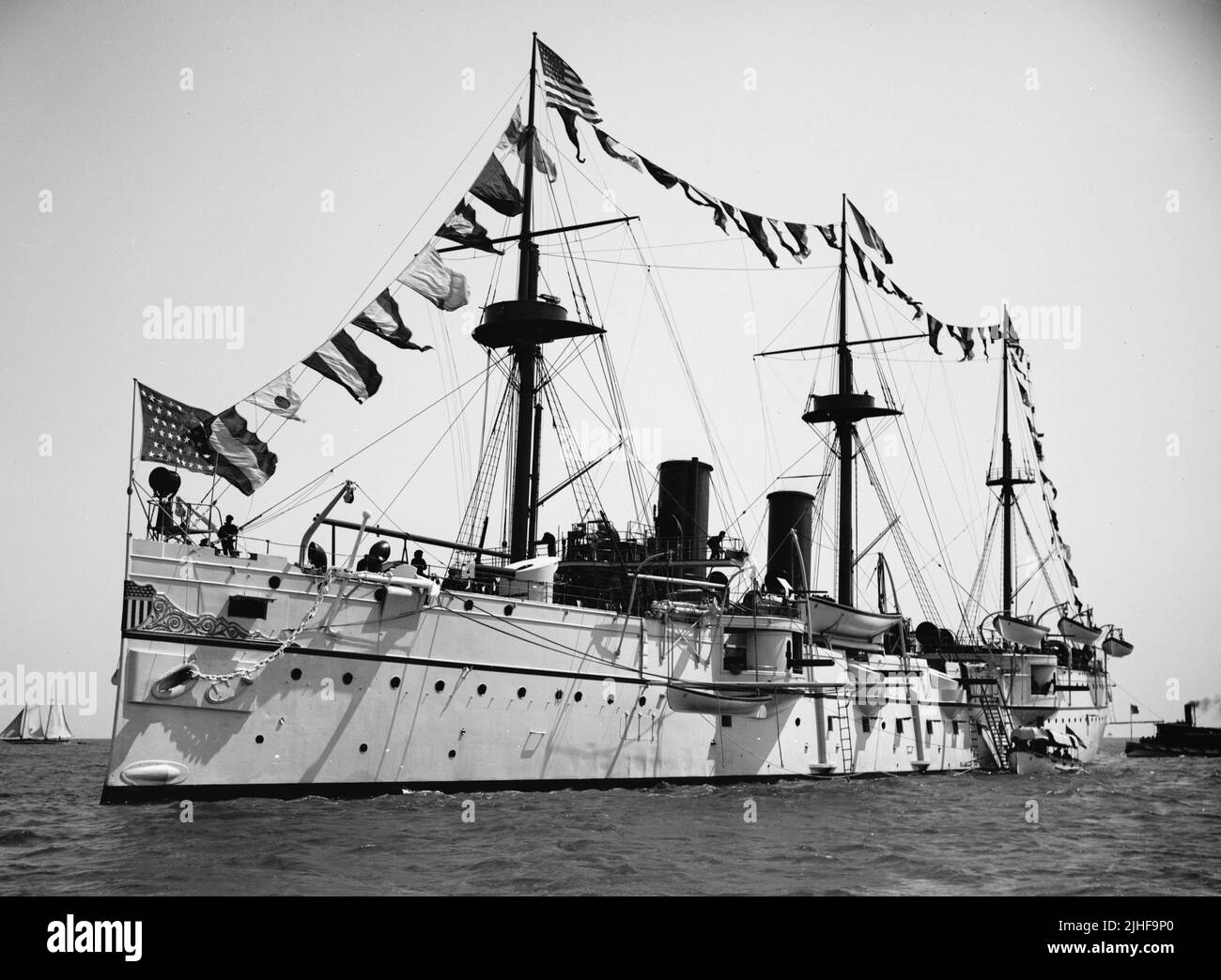 1880s battleship Black and White Stock Photos & Images - Alamy