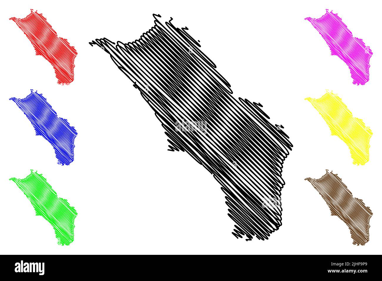 Nias island (Republic of Indonesia, South East Asia) map vector ...