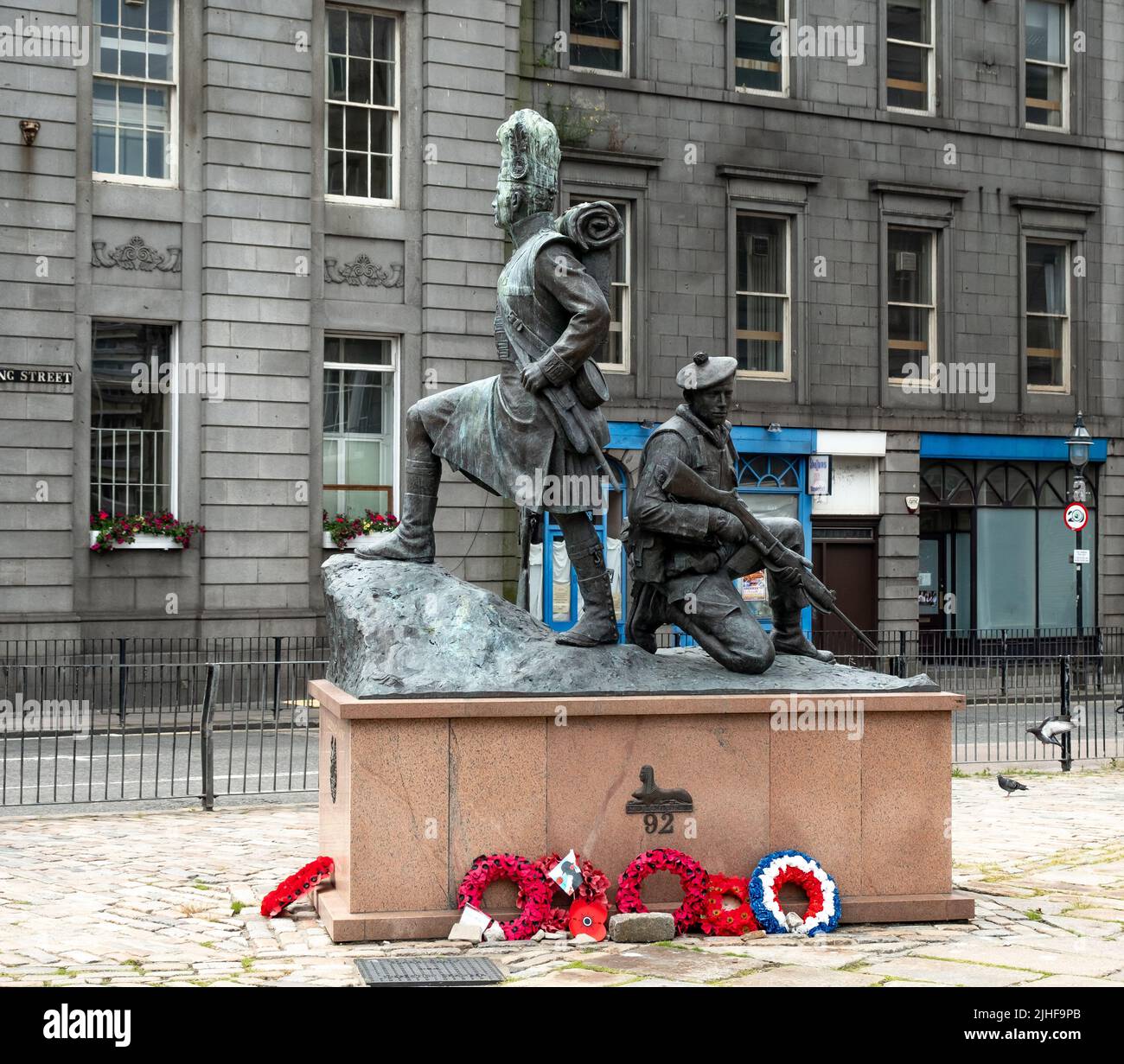 Aberdeen, Scotland, UK – June 26 2022. The Gordon Highlanders memorial ...