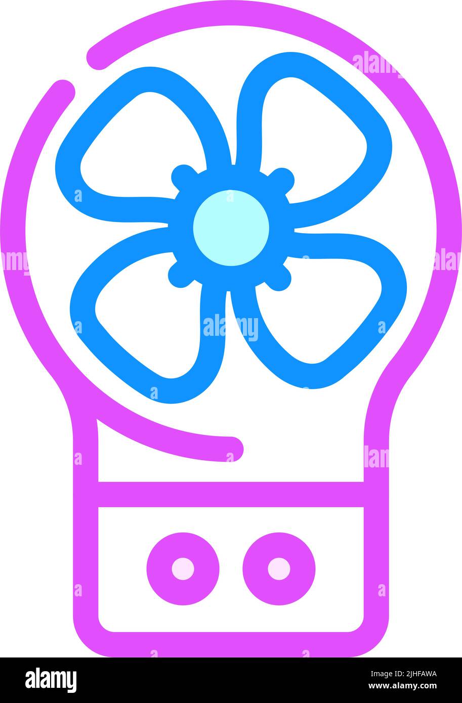 electronic fan gadget color icon vector illustration Stock Vector Image ...
