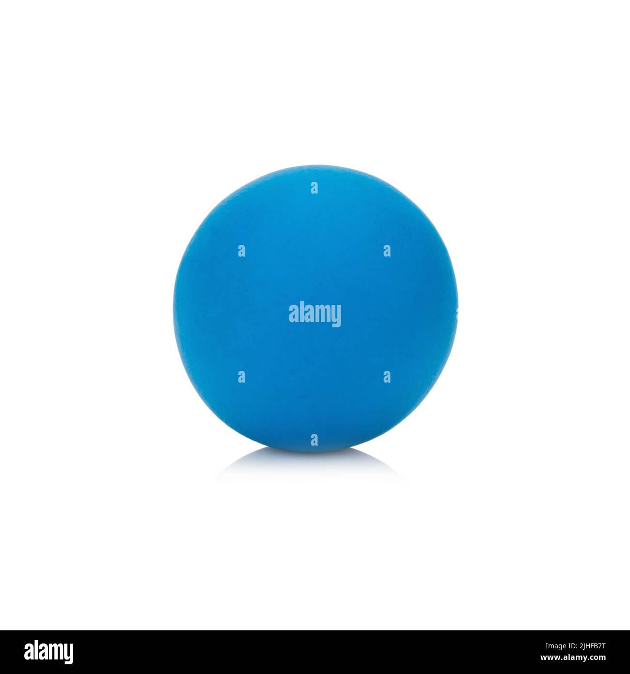 plasticine clay single blue ball on white background closeup Stock ...