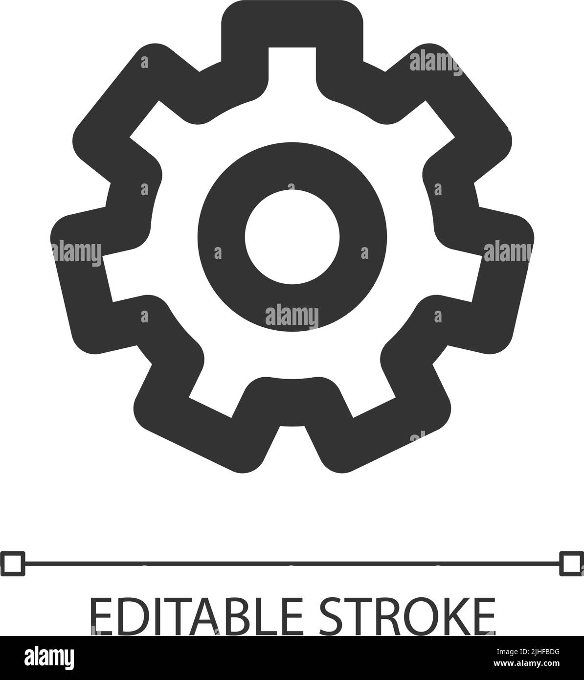 Settings gear pixel perfect linear ui icon Stock Vector Image & Art - Alamy Settings gear pixel perfect linear ui icon Stock Vector Image & Art - Alamy