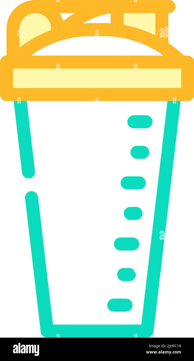sports shaker cup color icon vector illustration Stock Vector Image ...