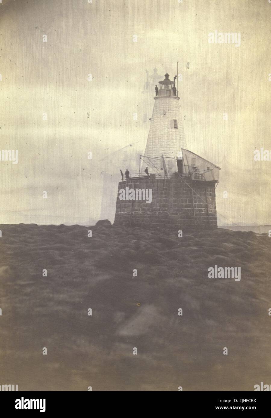 Maine - Whaleback. Whaleback Light Station, Maine Stock Photo - Alamy