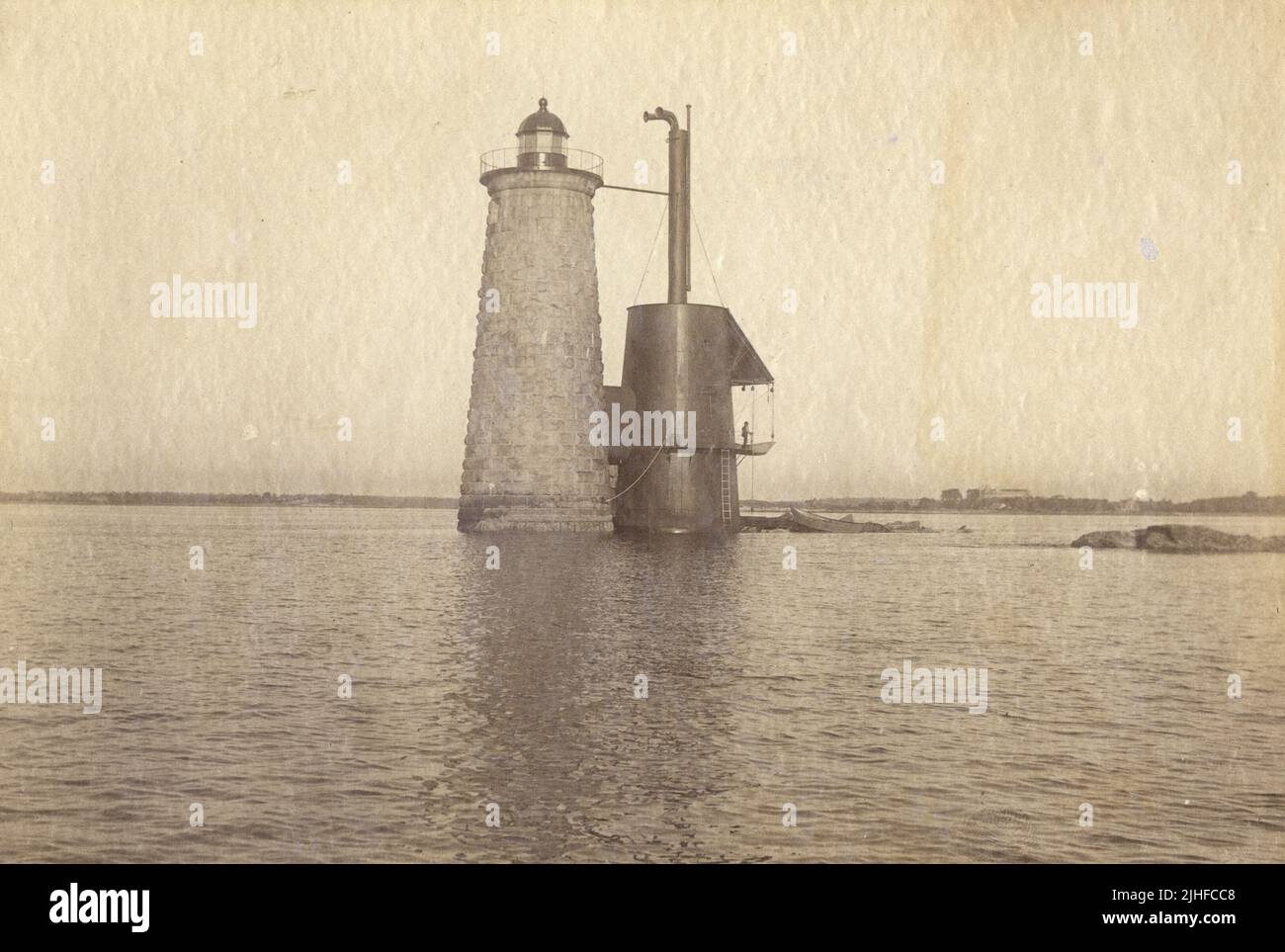 Maine - Whaleback. Whaleback Light Station, Maine Stock Photo - Alamy