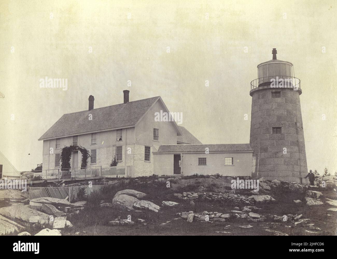 Maine - Whitehead. Whitehead Light Station, Maine Stock Photo - Alamy
