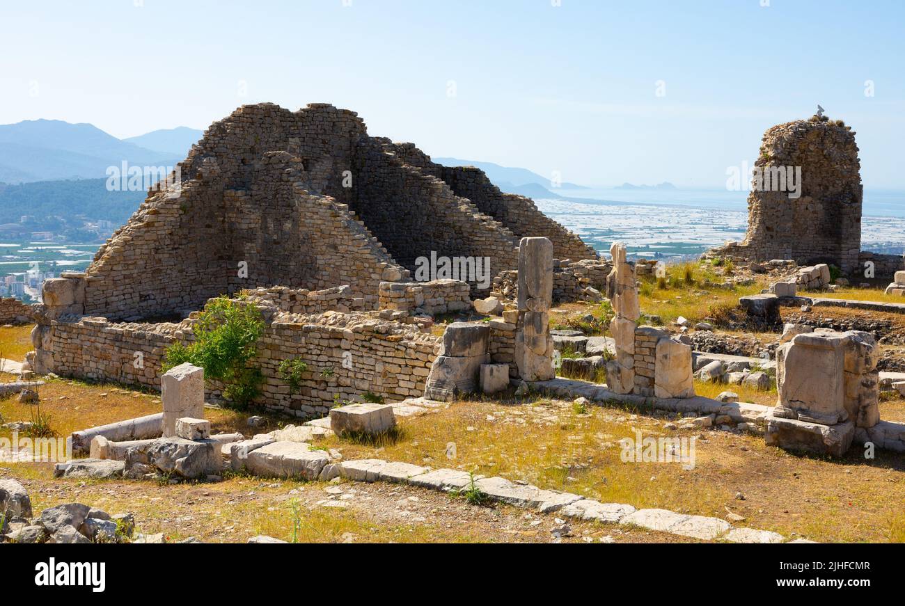 Ruins of the ancient Lycian city of Rhodiapolis Stock Photo - Alamy