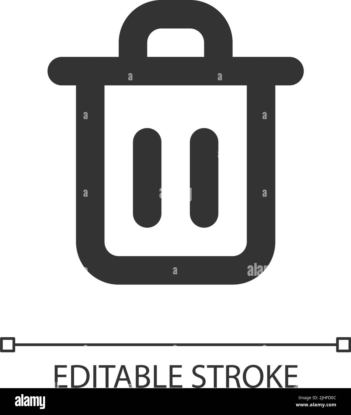 Trash can pixel perfect linear ui icon Stock Vector Image & Art - Alamy Trash can pixel perfect linear ui icon Stock Vector Image & Art - Alamy