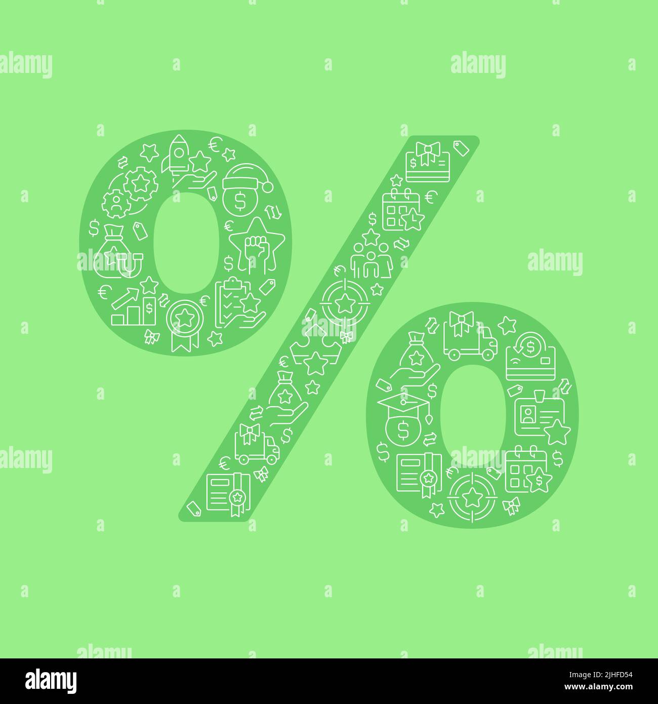 Discount pixel perfect shaped concept filled with editable linear icons Stock Vector Image & Art ...