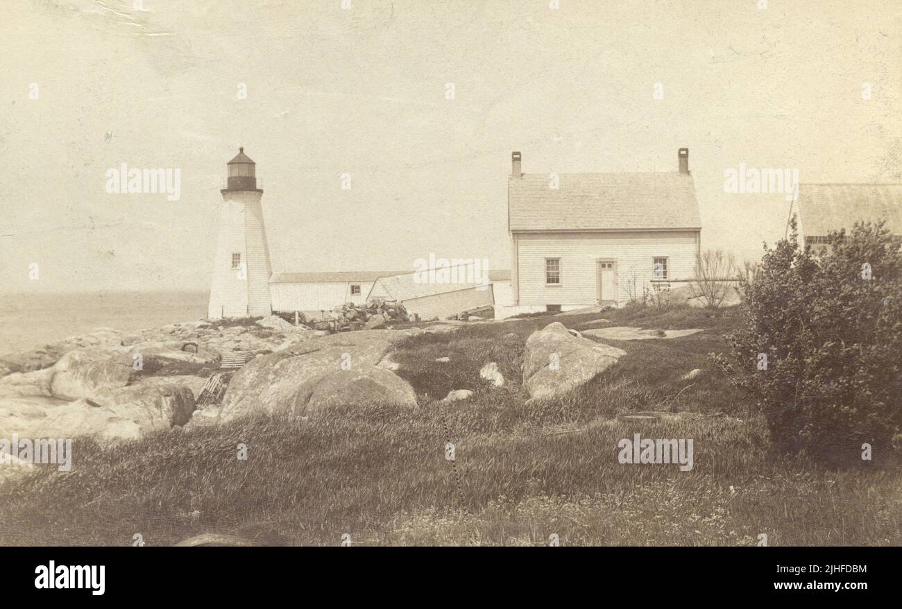 Massachusetts - Annisquam Harbor. Tower 1801-1897 Stock Photo - Alamy