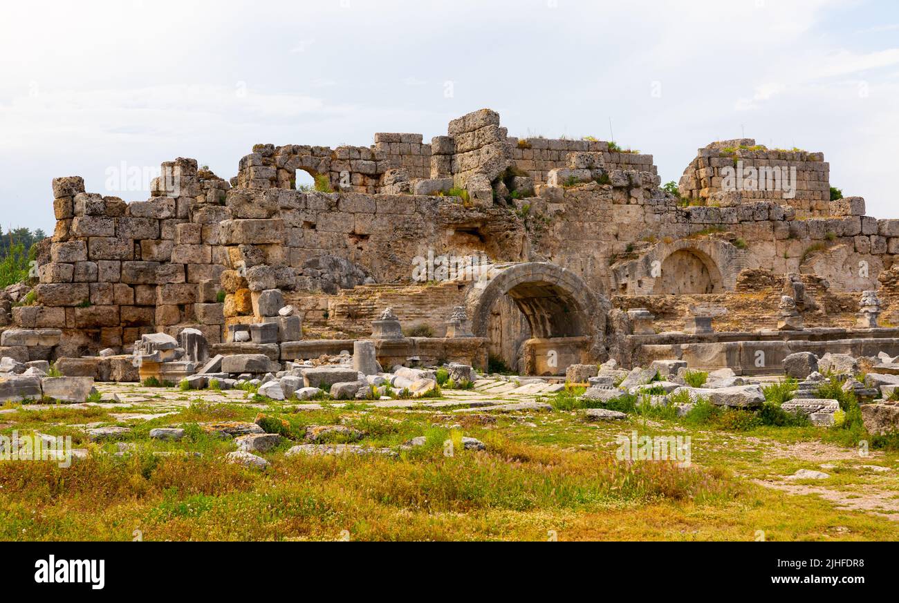 Archaeological site perge ruins hi-res stock photography and images - Alamy