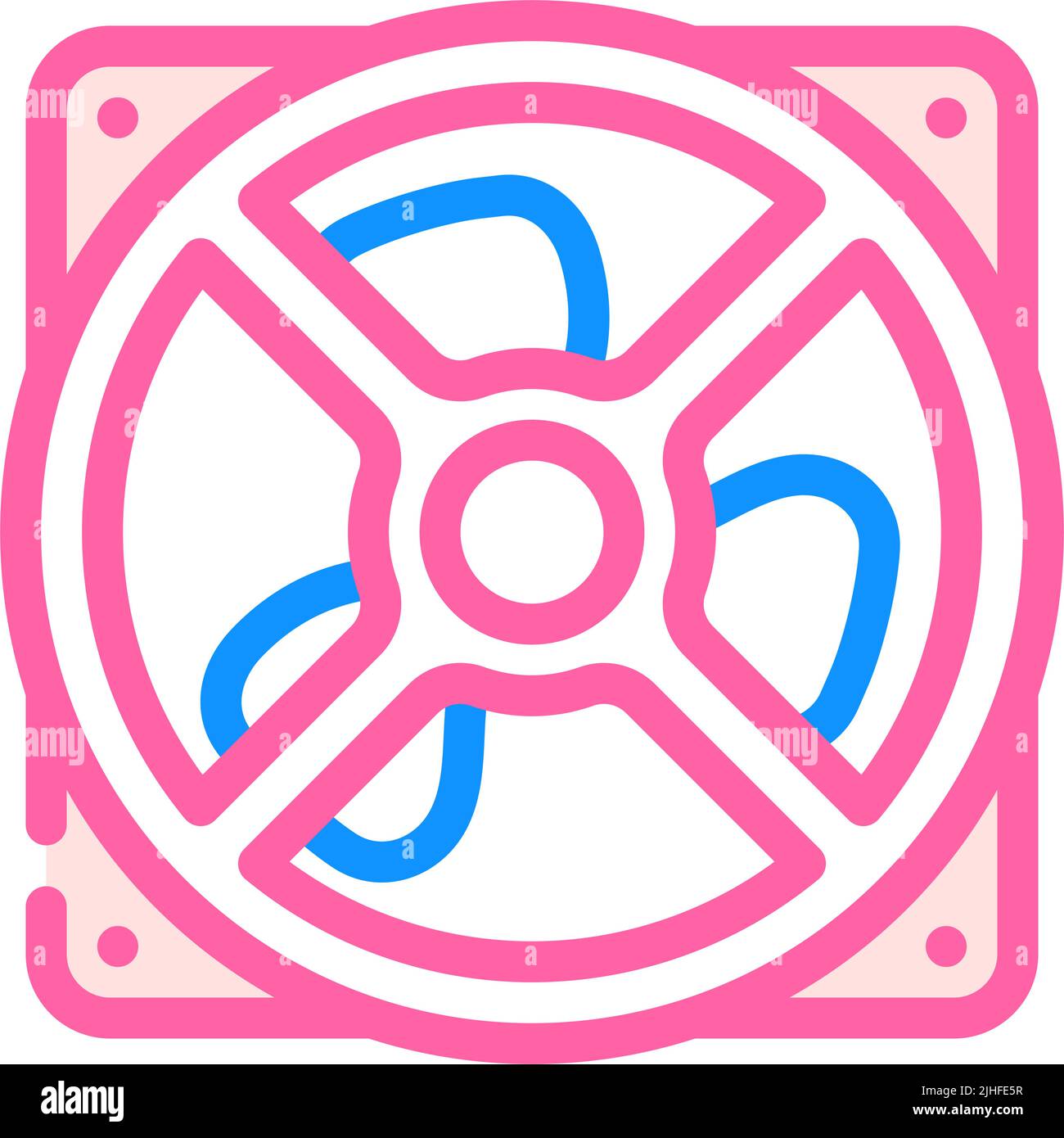 computer fan color icon vector illustration Stock Vector Image & Art ...