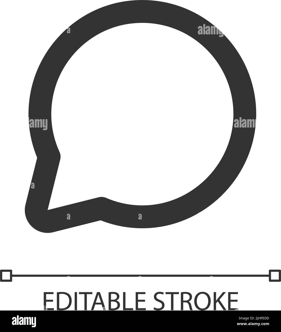 Comment pixel perfect linear ui icon Stock Vector Image & Art - Alamy