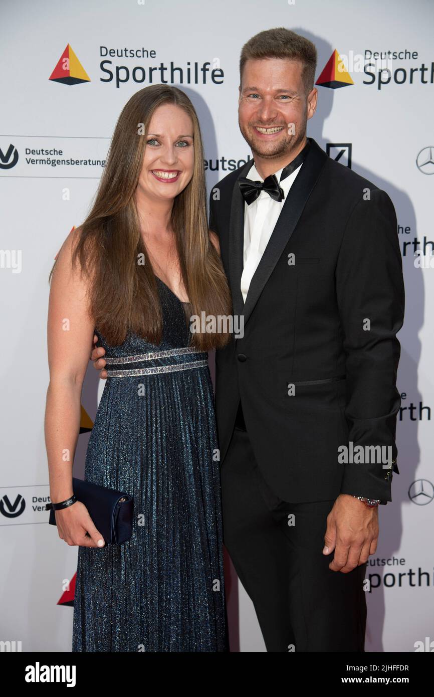 Johannes LOCHNER, bobsledder, and companion Hannah, red carpet, Red ...