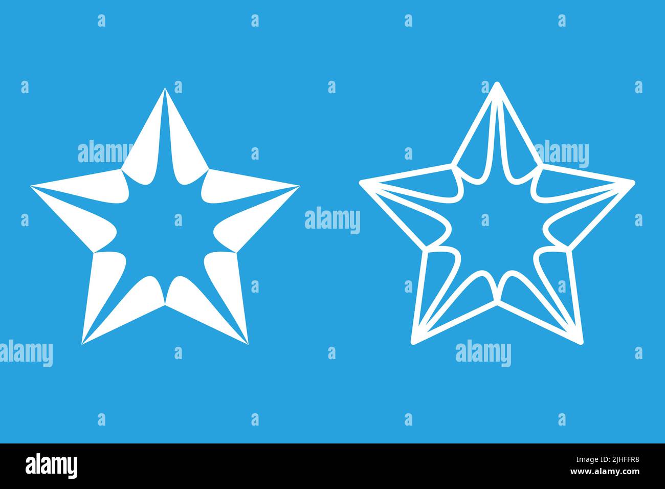 star symbol icon original creative symmetrical vector illustration ...