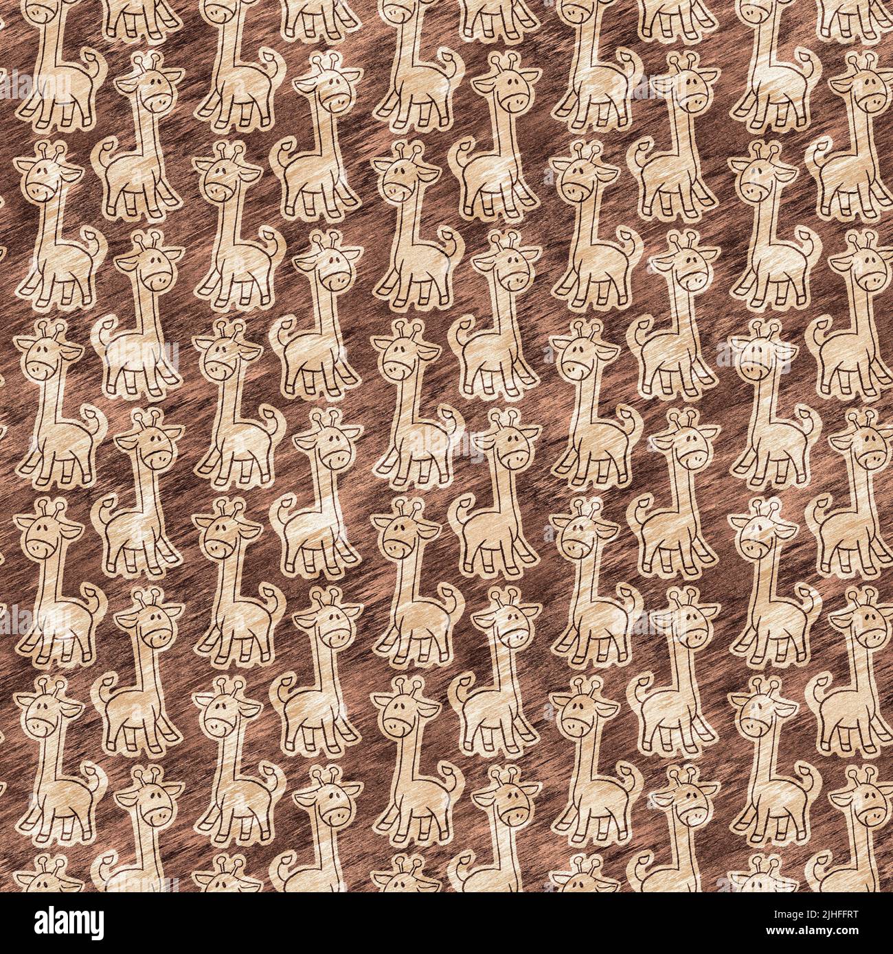Cute safari wild giraffe animal pattern for babies room decor. Seamless ...