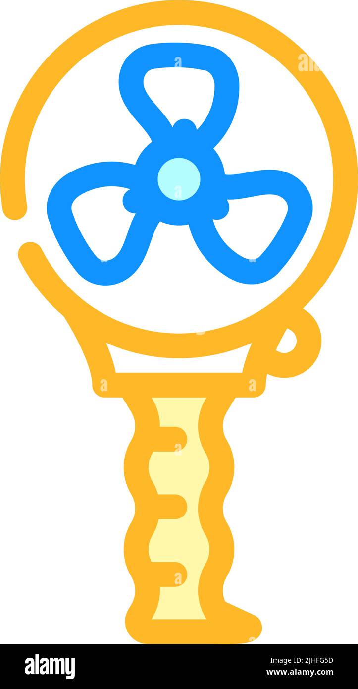 handle fan color icon vector illustration Stock Vector Image & Art - Alamy