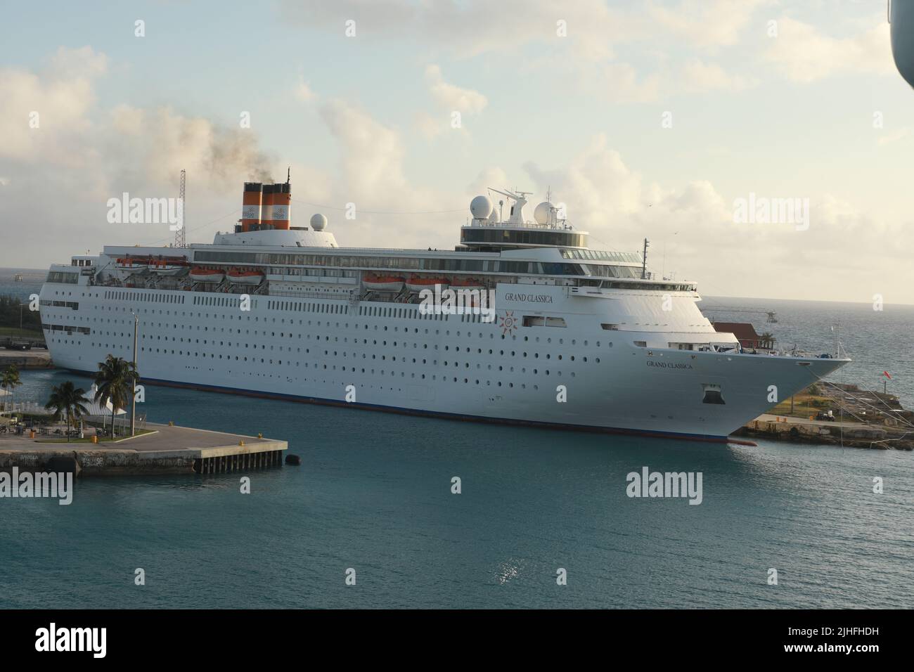 Costa Grand Classica cruise ship docked at Seaspan shipyards Stock ...