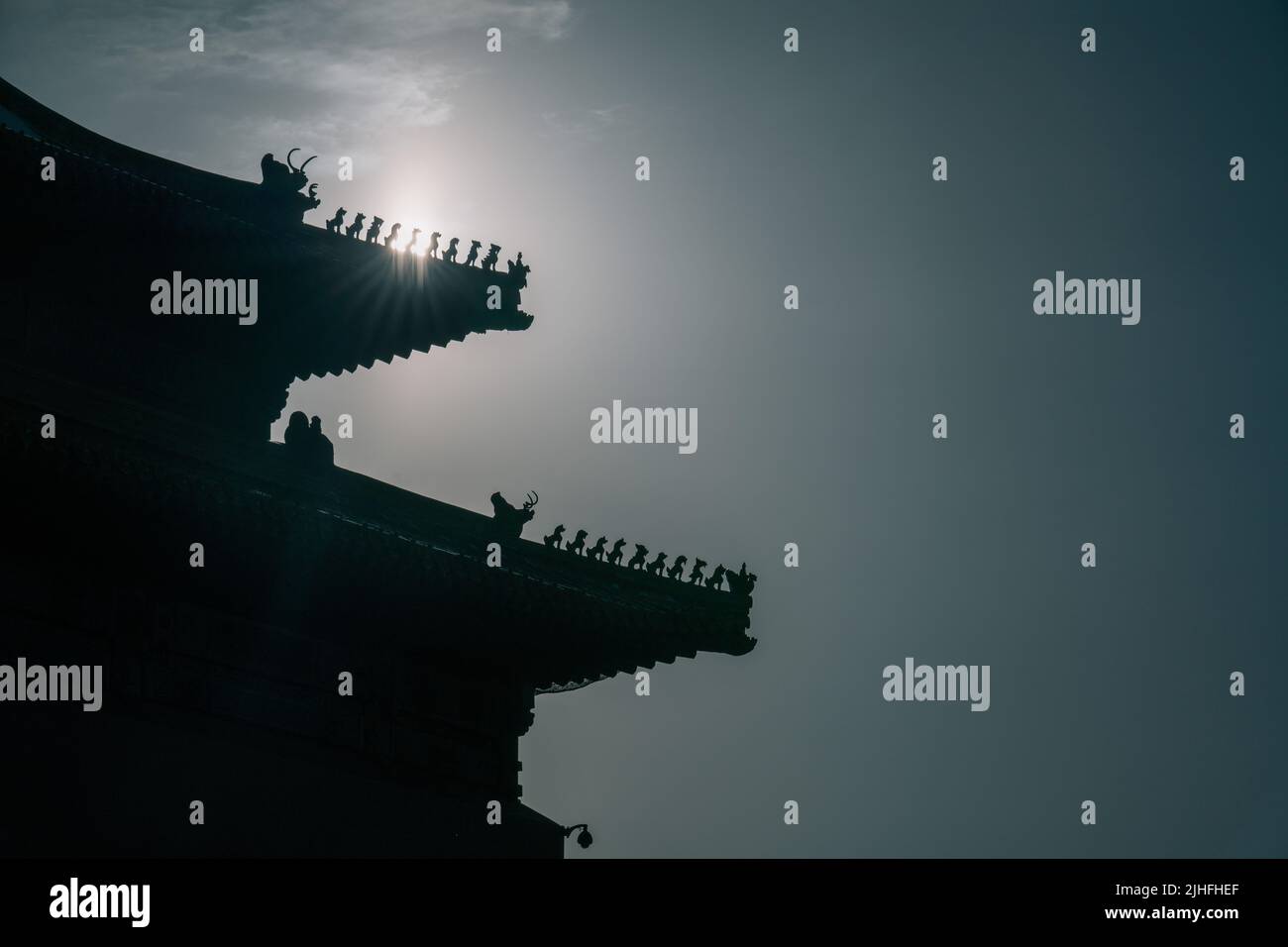 beautiful architecture in the city of china Stock Photo - Alamy