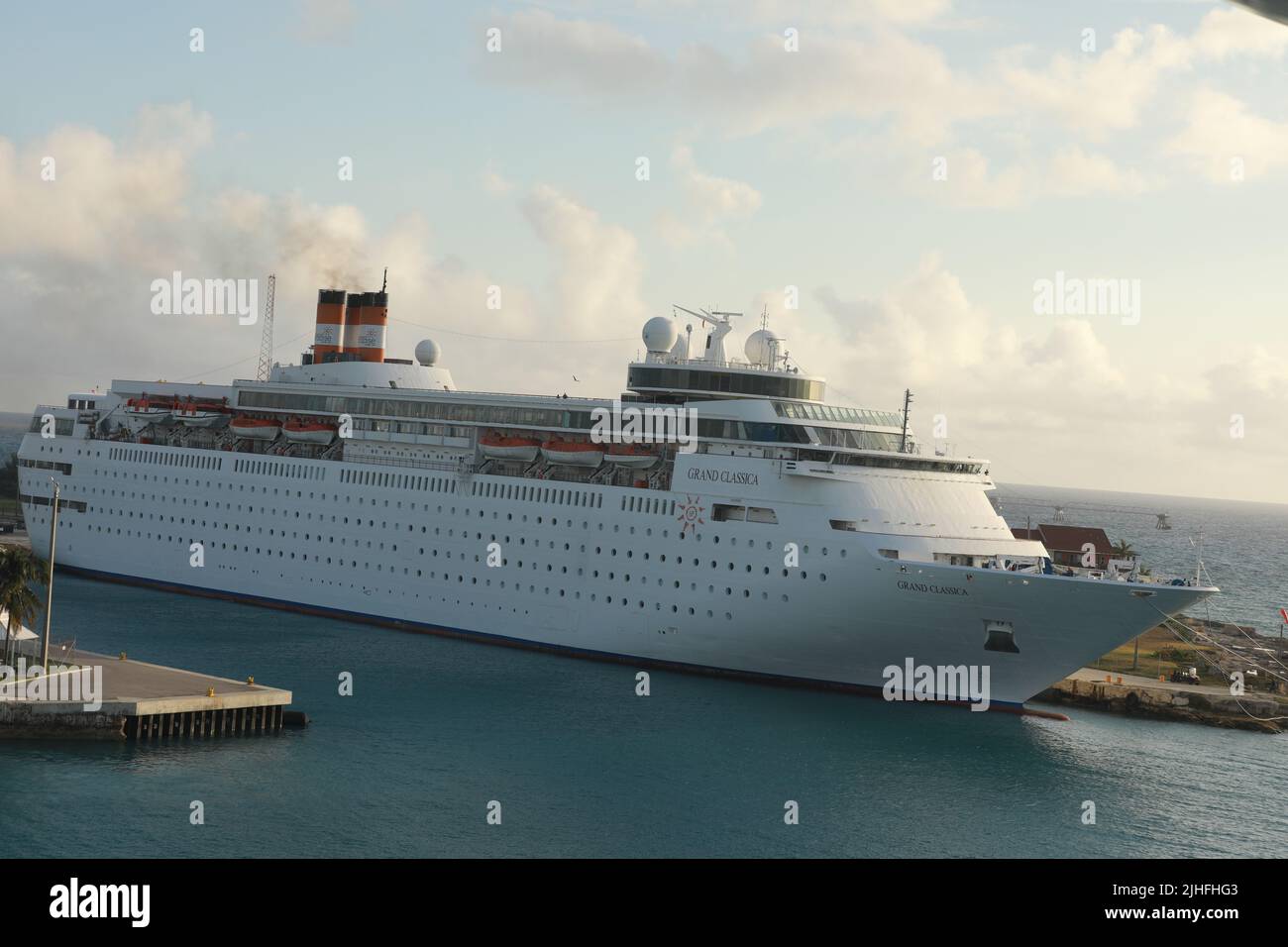 Costa Grand Classica cruise ship docked at Seaspan shipyards Stock ...