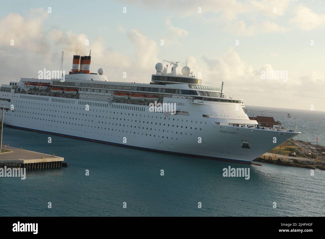 Costa Grand Classica cruise ship docked at Seaspan shipyards Stock ...