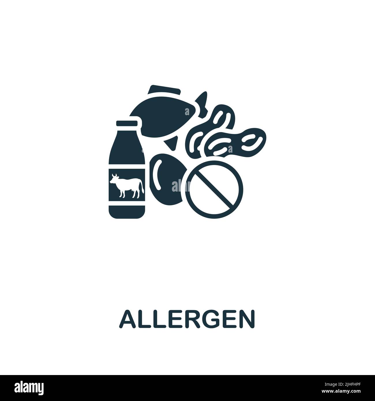 Allergen Icon Monochrome Simple Allergy Icon For Templates Web Design