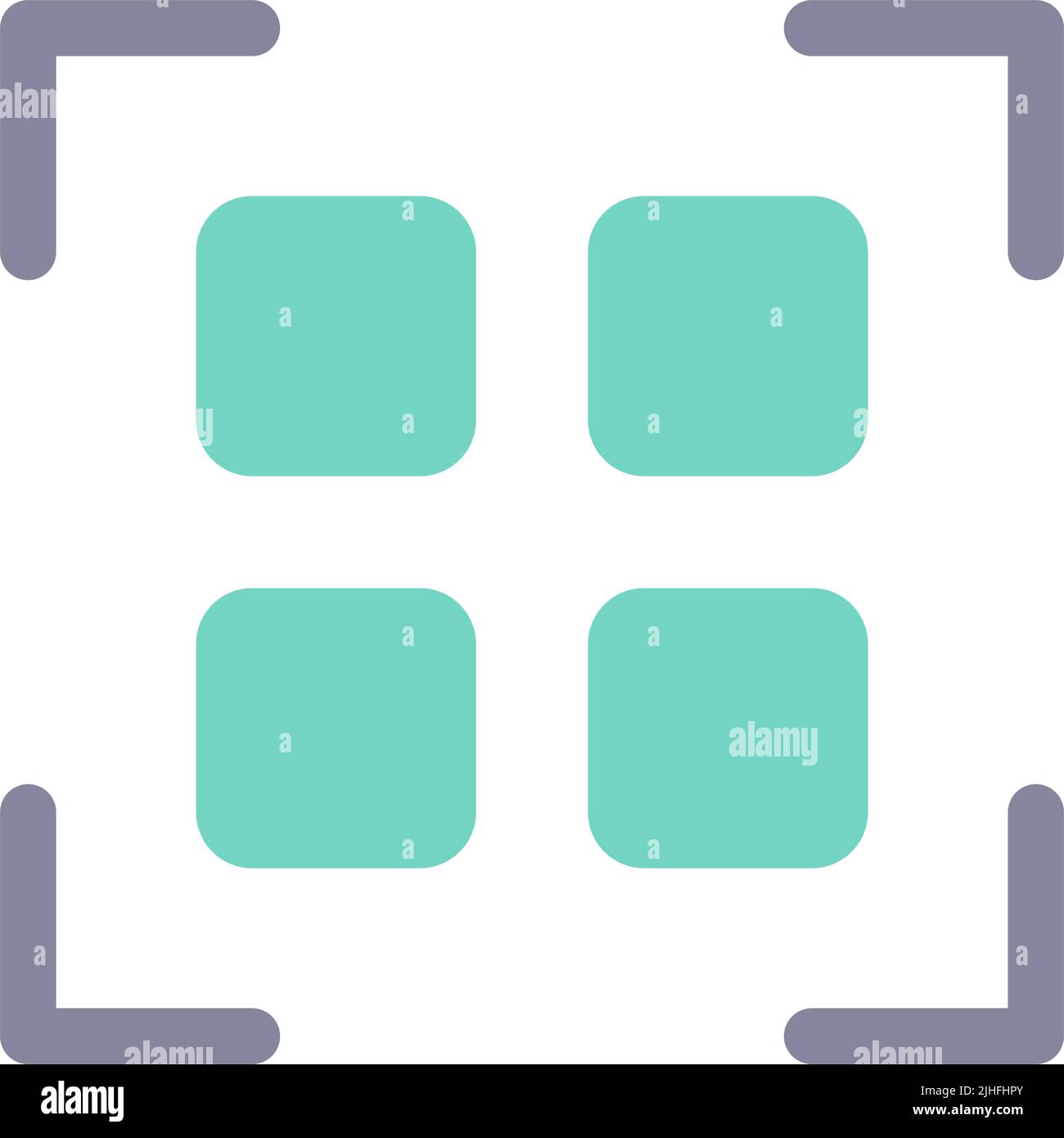 Scan qr code flat color ui icon Stock Vector Image & Art - Alamy