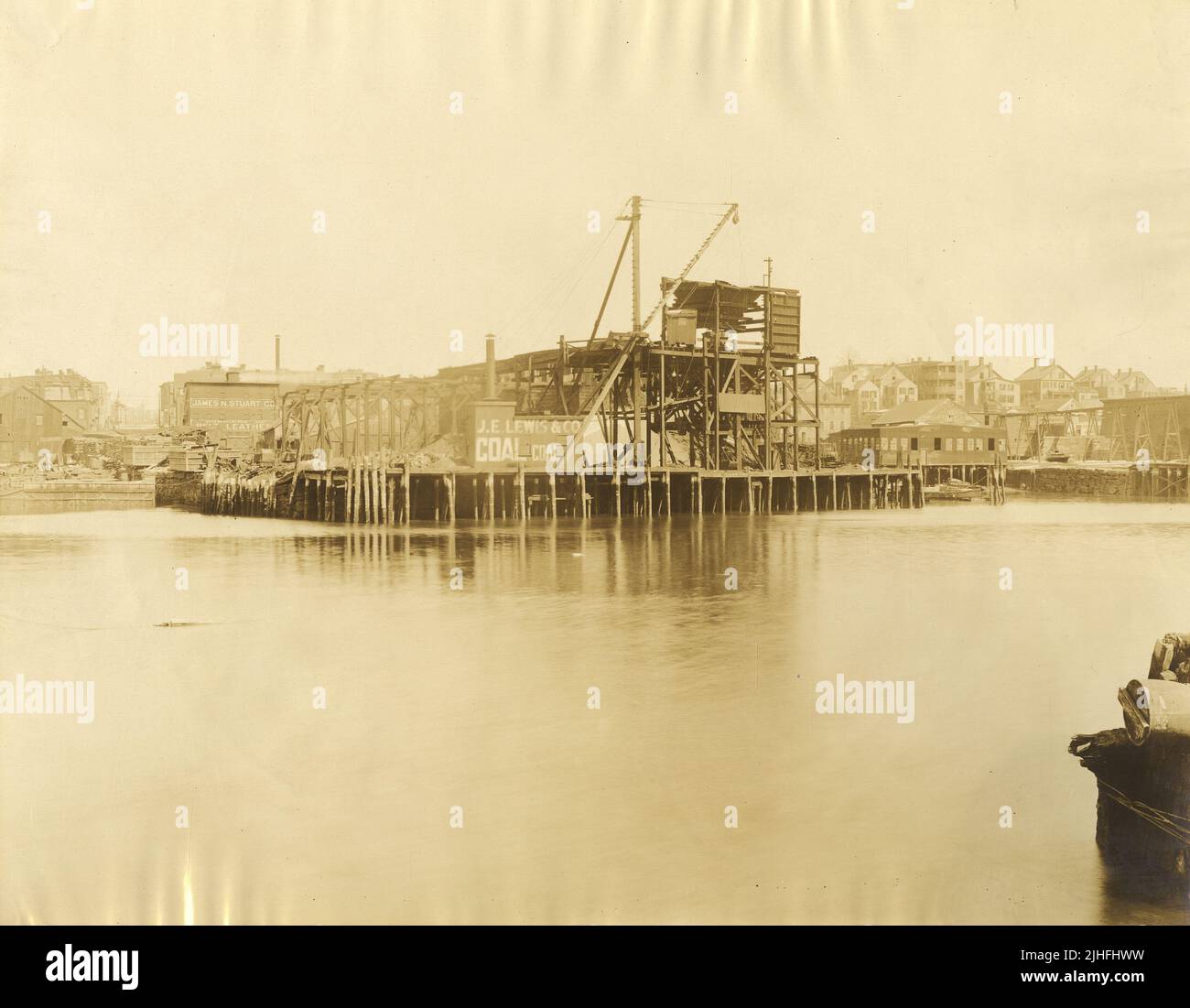 Massachusetts - Chelsea Depot. Marine Hospital property, from end draw ...