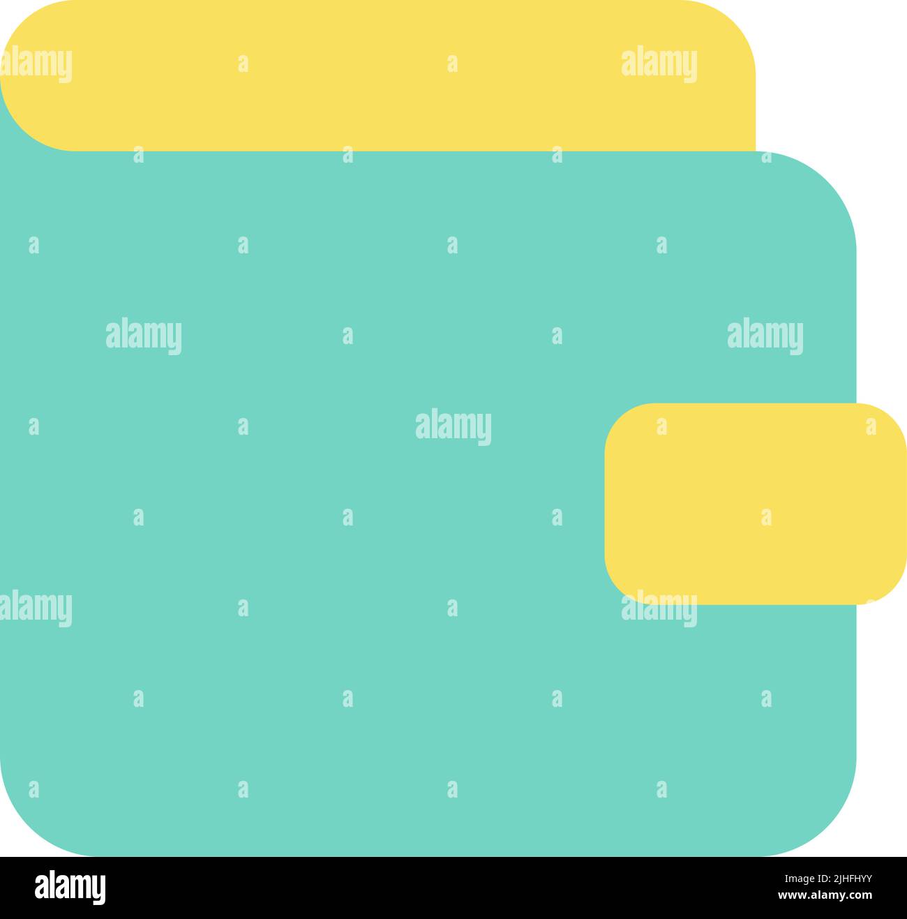 Wallet flat color ui icon Stock Vector Image & Art - Alamy