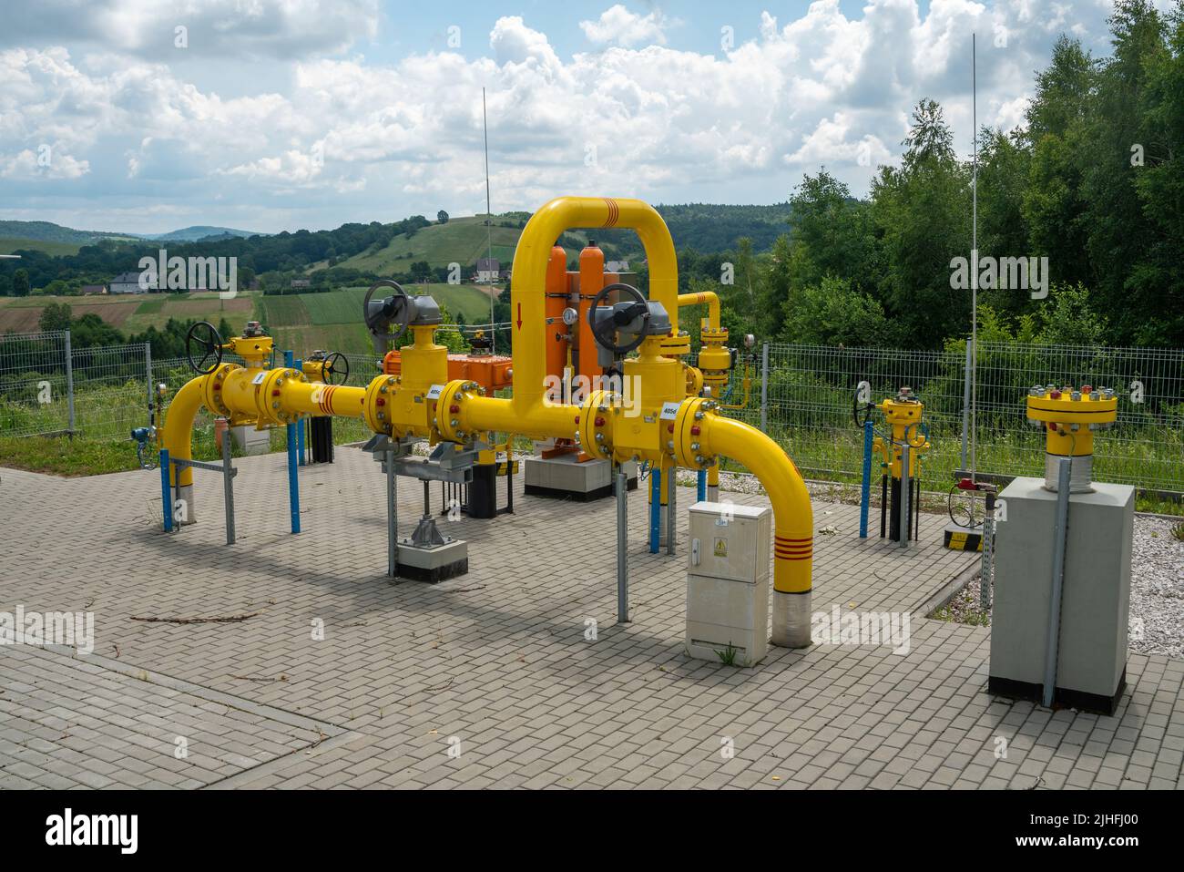 Natural gas pipe and valves hi-res stock photography and images - Alamy