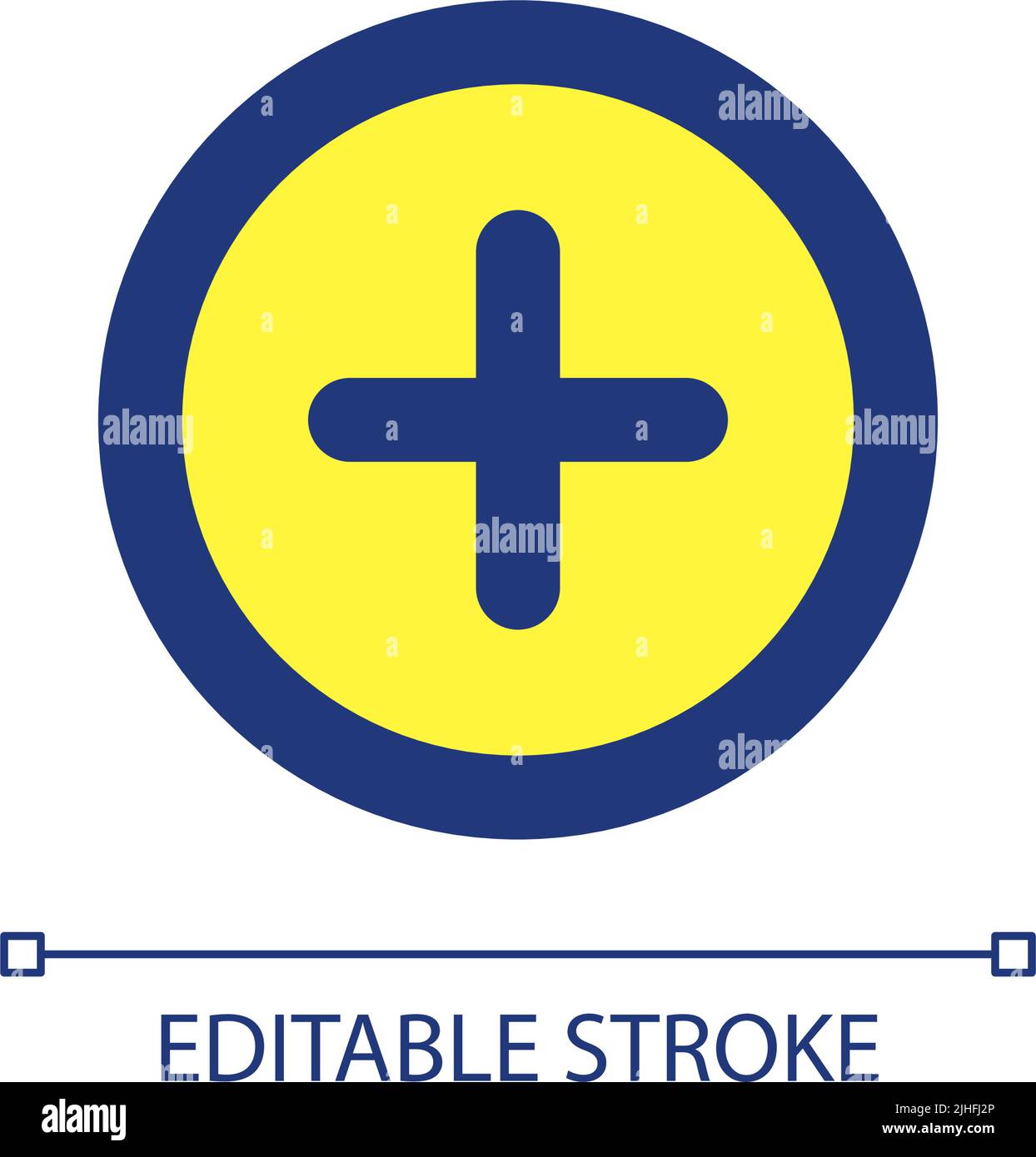 Add button pixel perfect RGB color ui icon Stock Vector Image & Art - Alamy