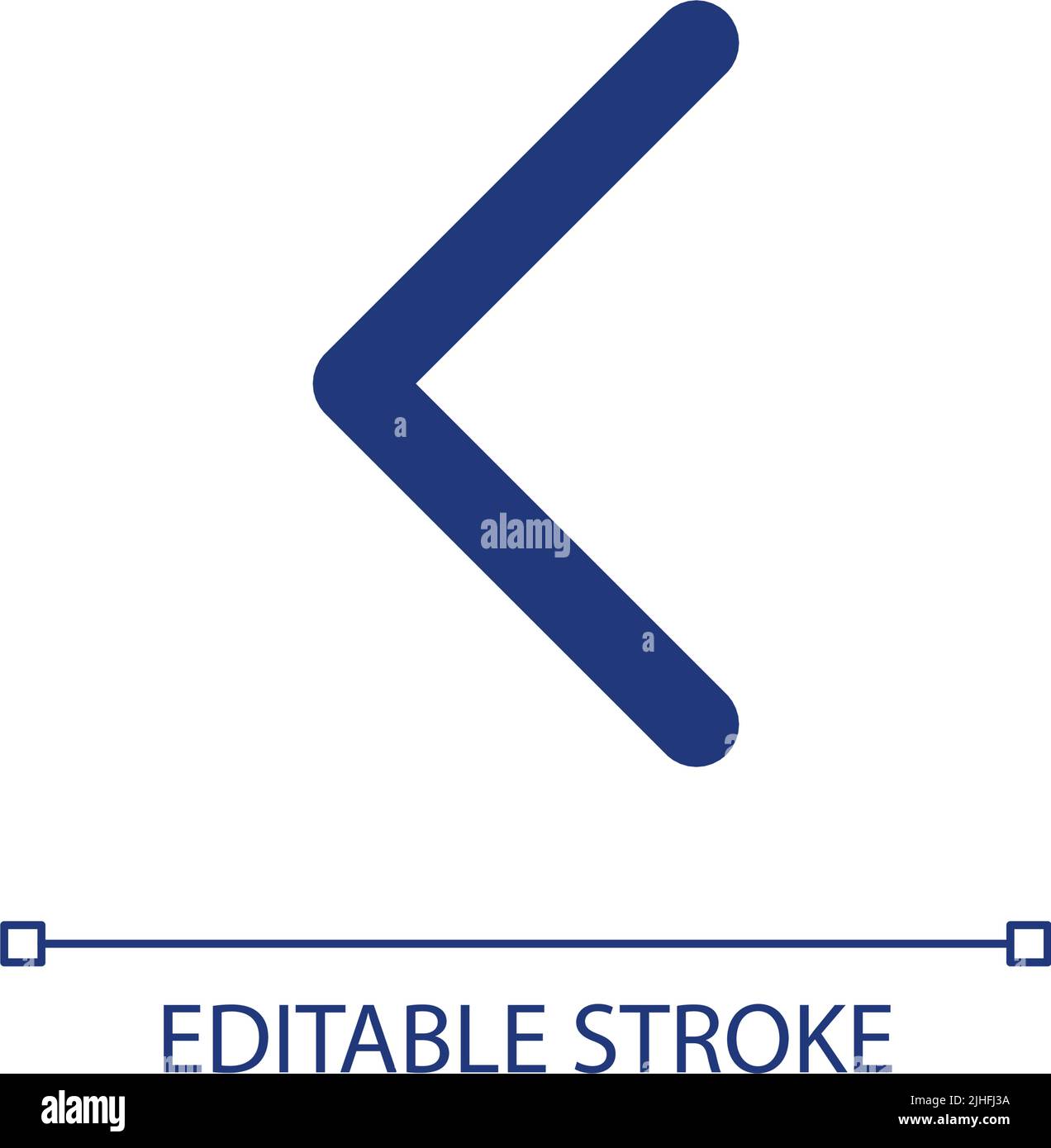 Left arrow pixel perfect RGB color ui icon Stock Vector Image & Art - Alamy