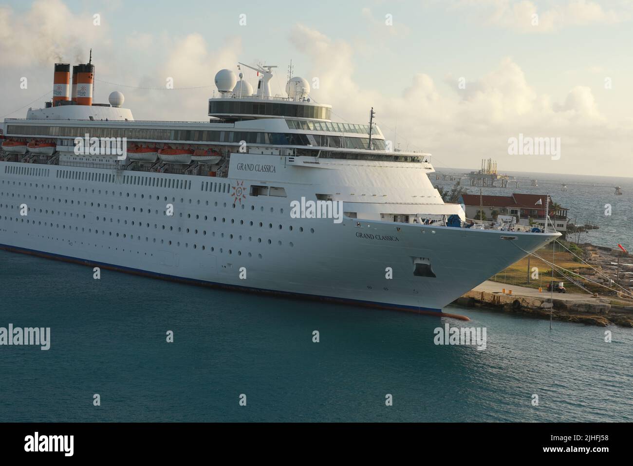 Costa Grand Classica cruise ship docked at Seaspan shipyards Stock ...