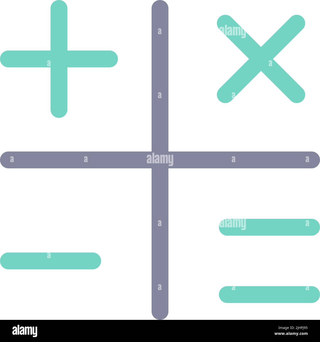 Calculation flat color ui icon Stock Vector Image & Art - Alamy
