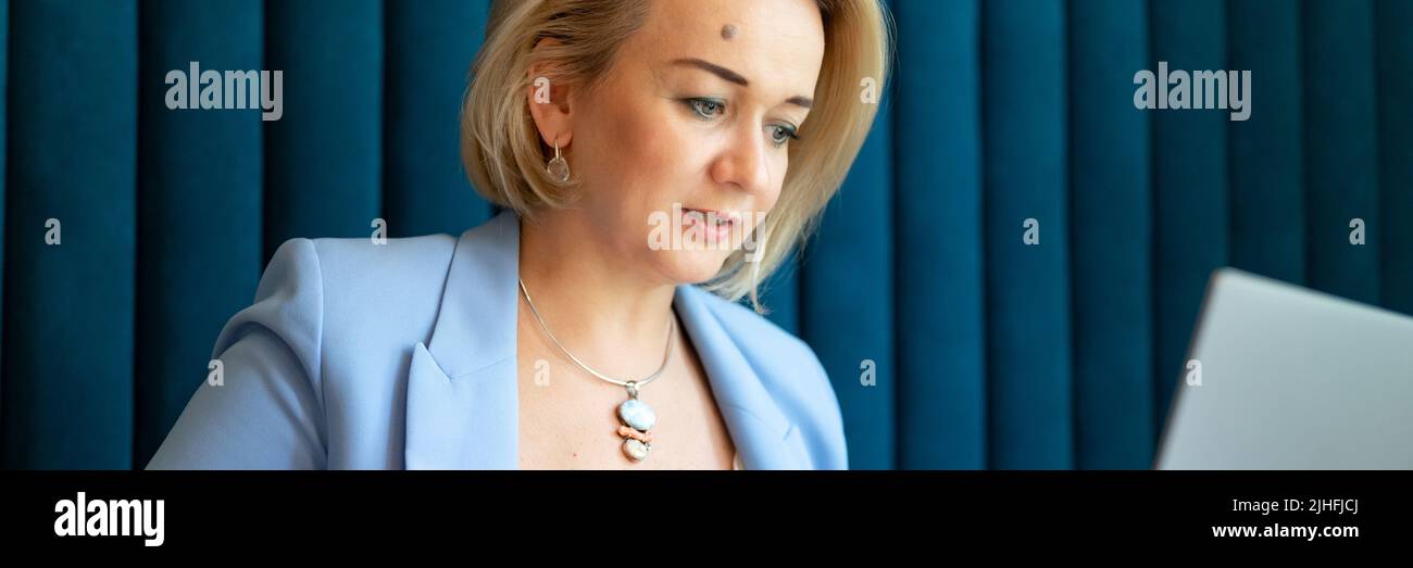 business woman. face beautiful young or mature professional career ...