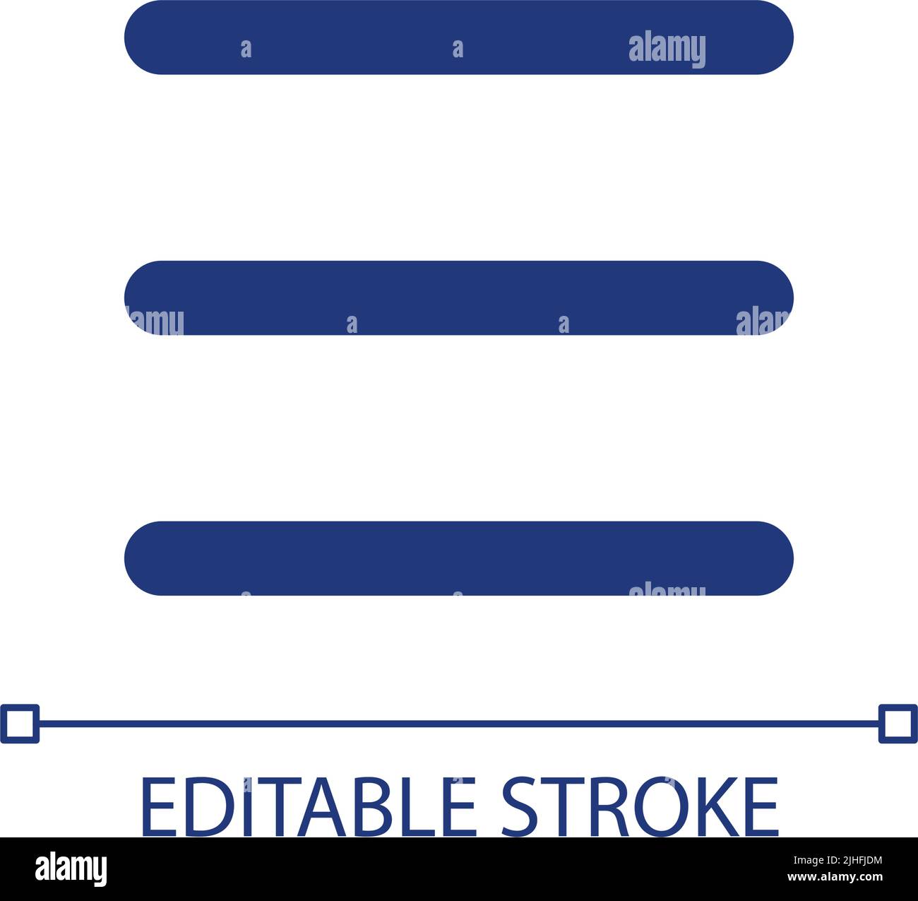 Hamburger like menu pixel perfect RGB color ui icon Stock Vector Image & Art - Alamy