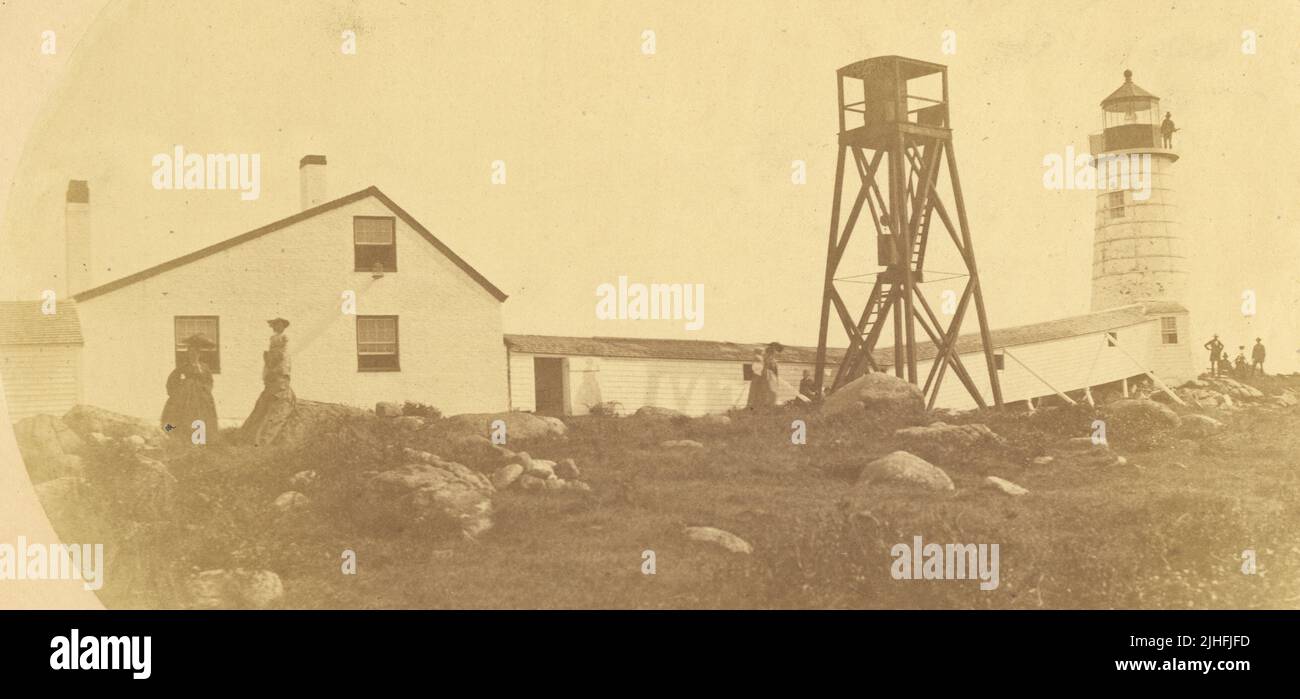 Massachusetts - Eastern Point. Eastern Point Light Station, tower ...