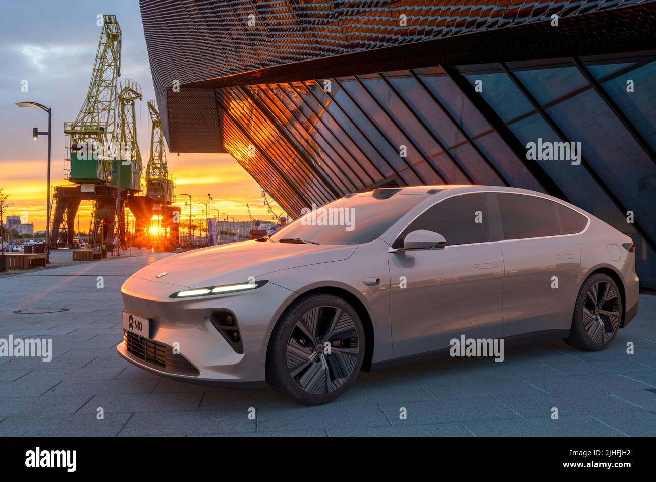 Shanghai automotive electric car hi-res stock photography and images - Alamy