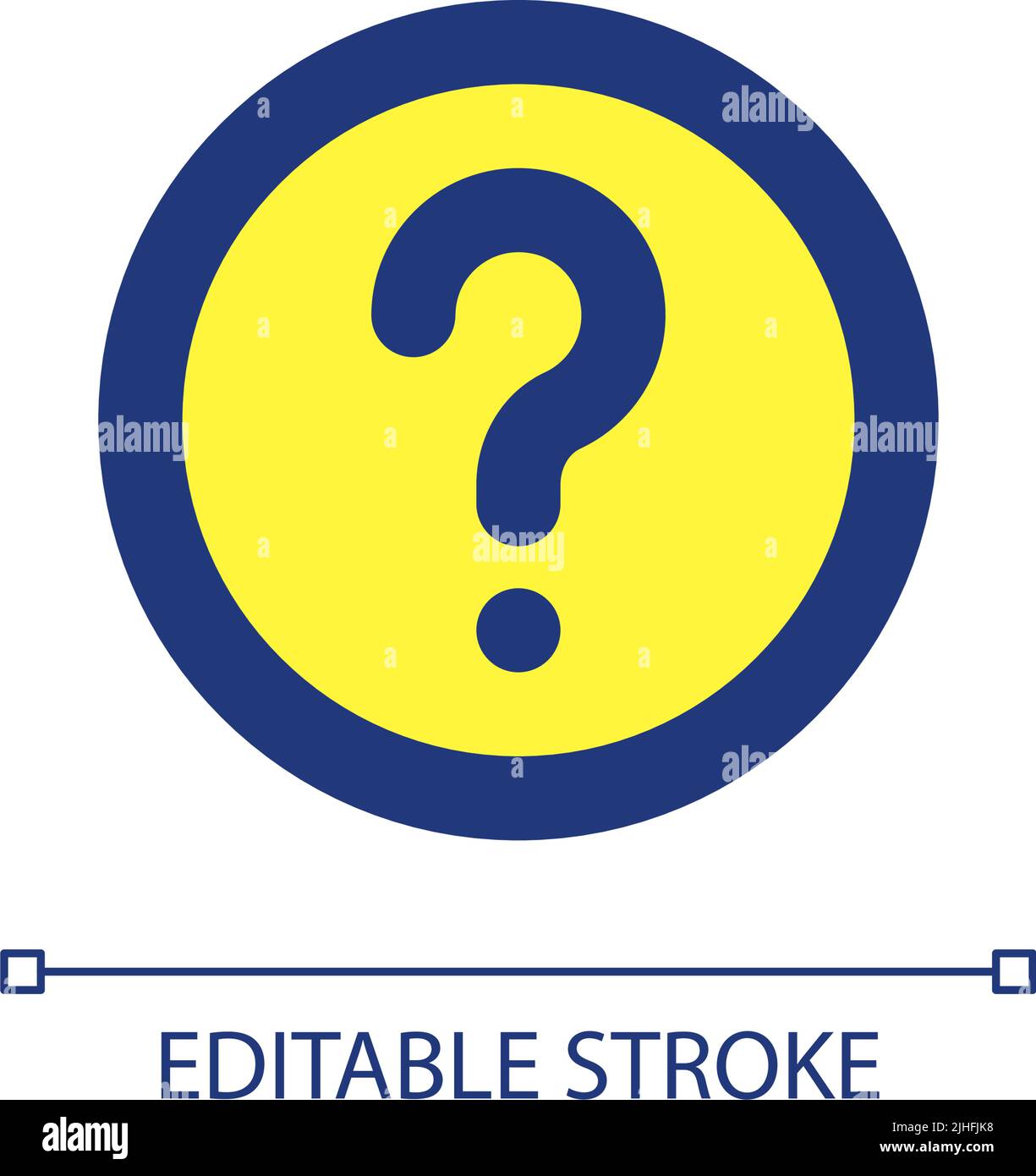 Question mark pixel perfect RGB color ui icon Stock Vector Image & Art ...