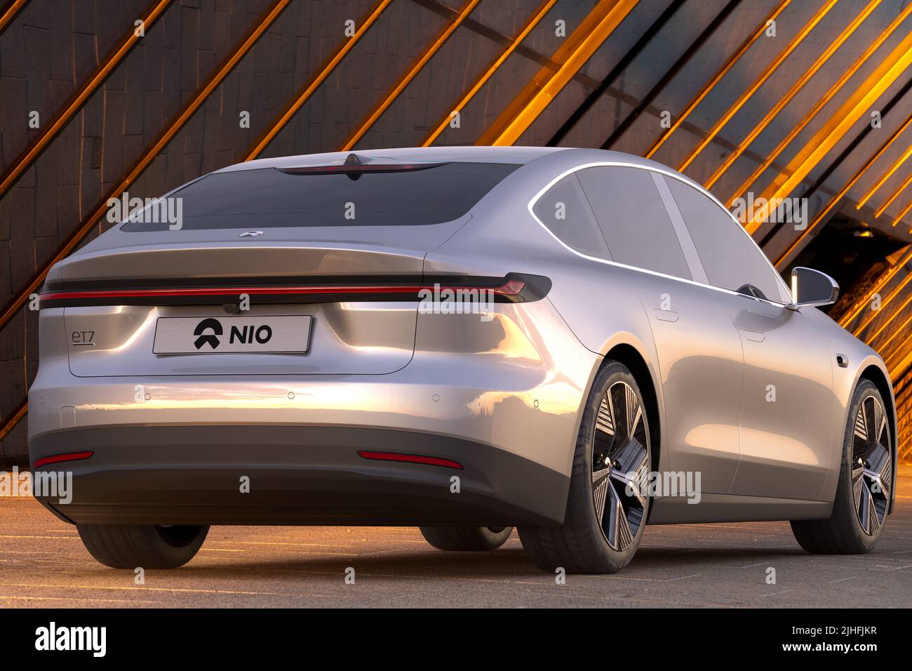 NIO ET7: electric sedan with a range of up to 1000 km Stock Photo - Alamy