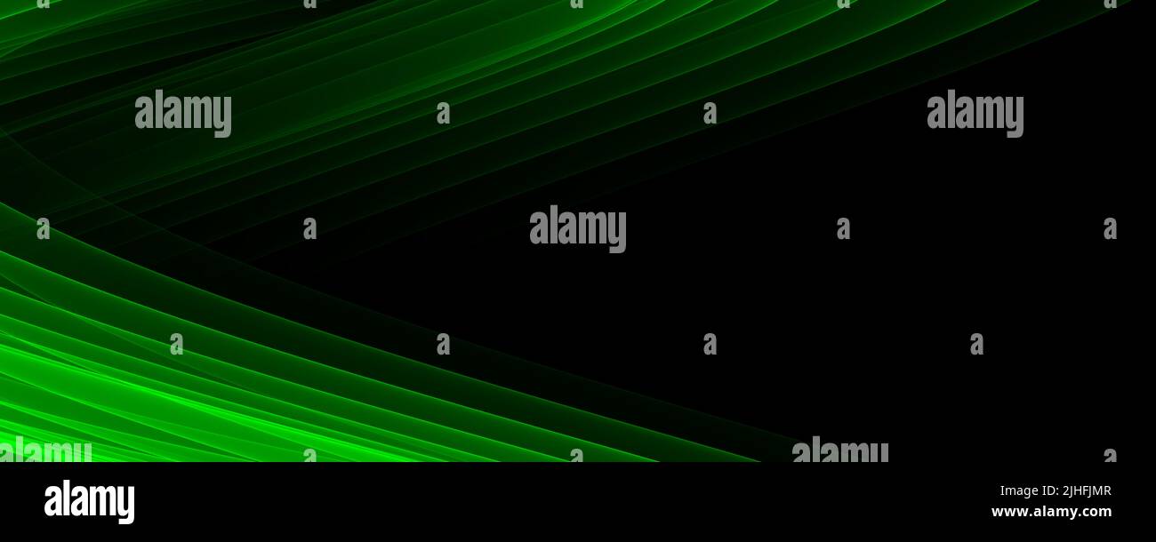 Abstract background banner 8K green, black, white, gray ray, laser, fog ...