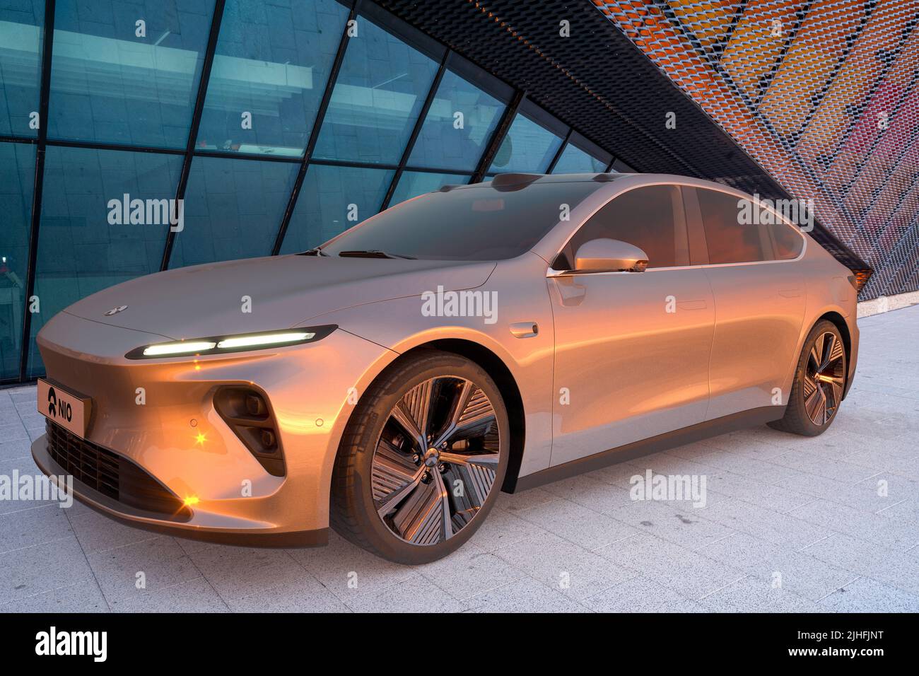 NIO ET7: electric sedan with a range of up to 1000 km Stock Photo - Alamy