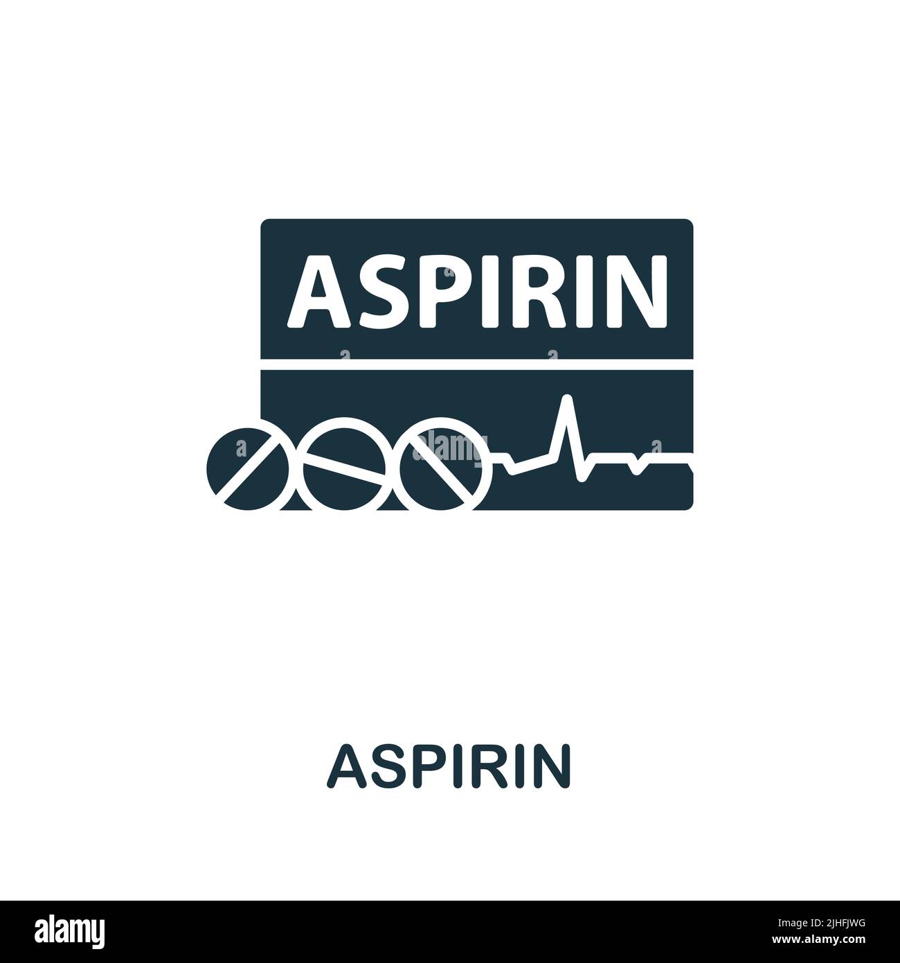 Aspirin Icon Monochrome Simple Allergy Icon For Templates Web Design